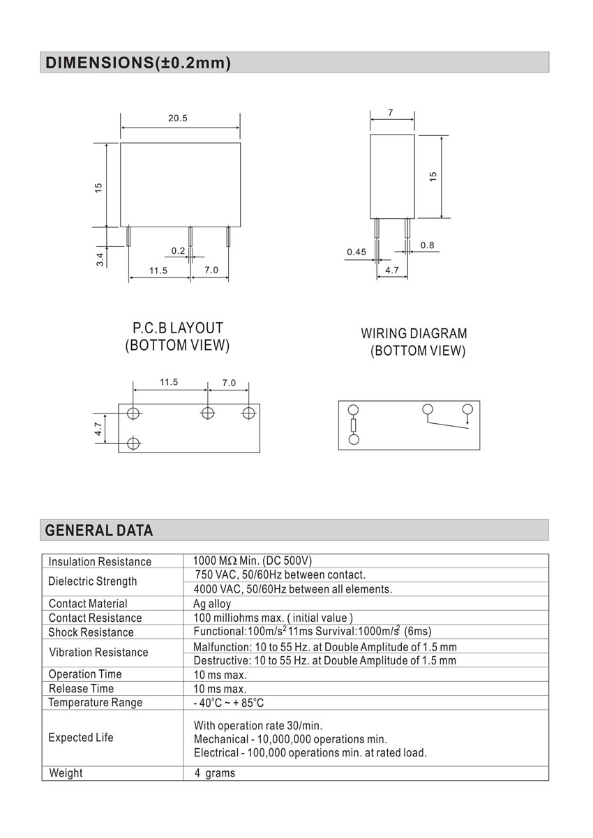 RMB SERIES - RAYEX ELECTRONICS CO., LTD.